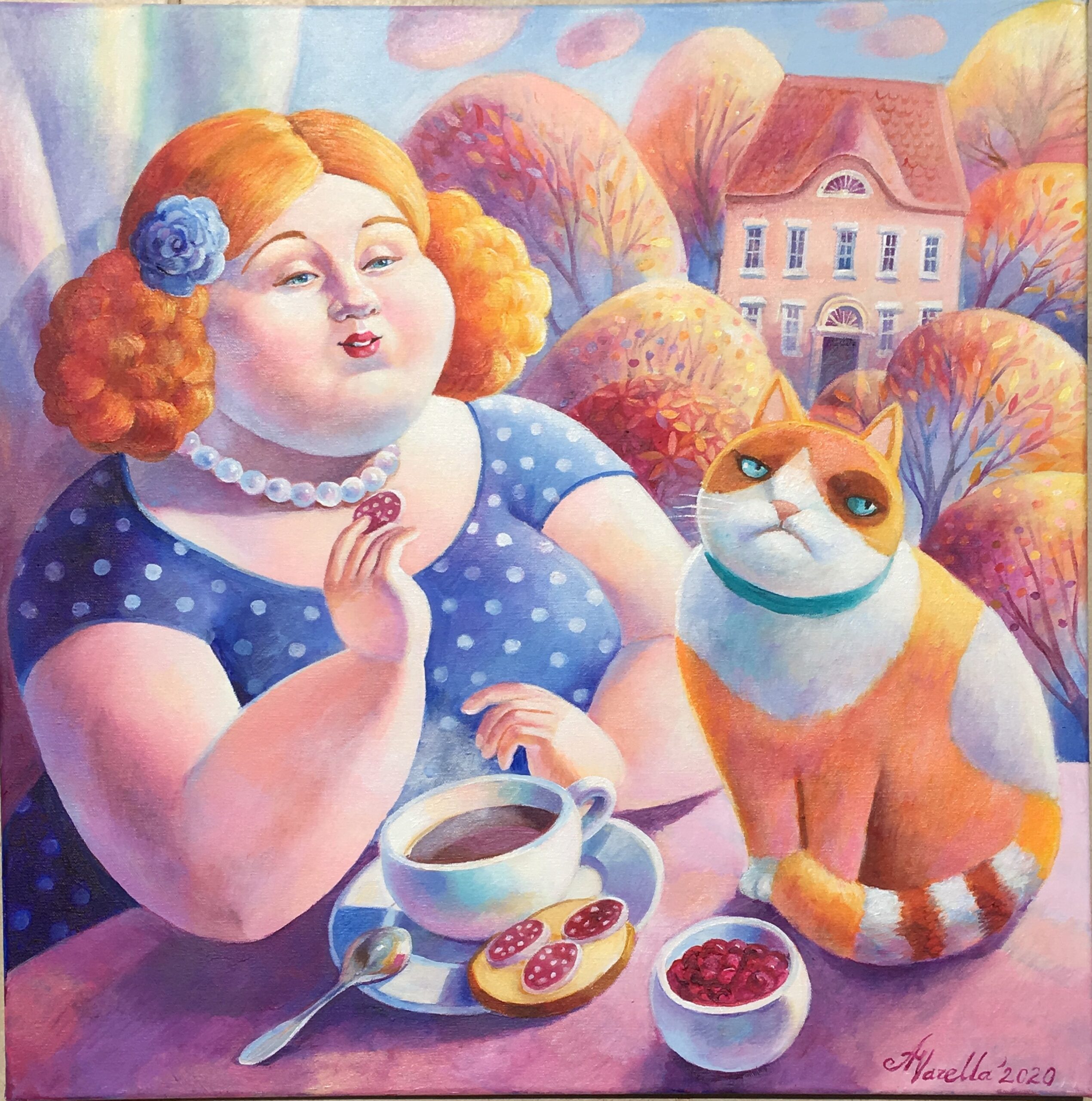 Buy The Pampered Cat Art Work Online - Canvas ClubCanvas Club